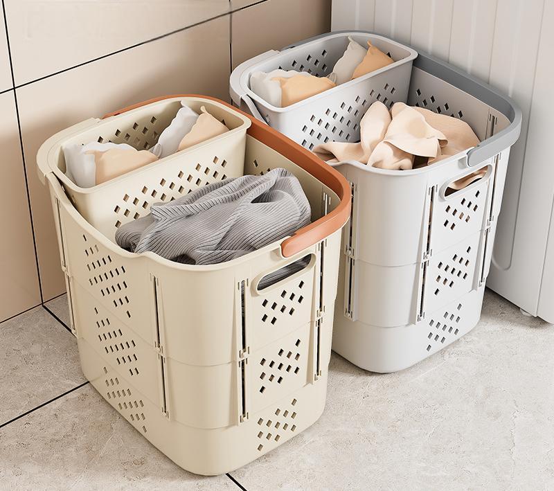 Canasta de ropa sucia plegable y telescópica, de uso doméstico | Nihaovero